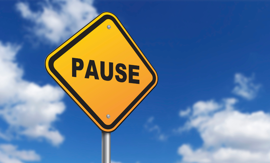 Press the Pause Button